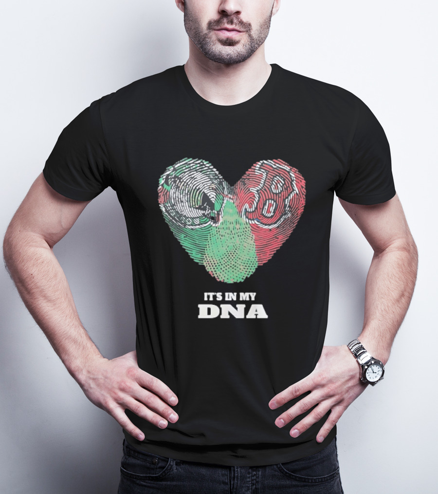 It’s In My DNA Heart Flag T-Shirt