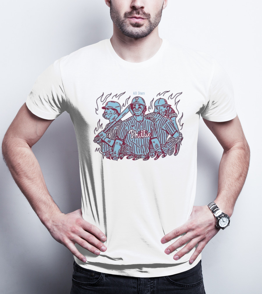 Bryce Harper Trea Turner Ranger Suarez Philadelphia Phillies All Stars MLB Players T-Shirt