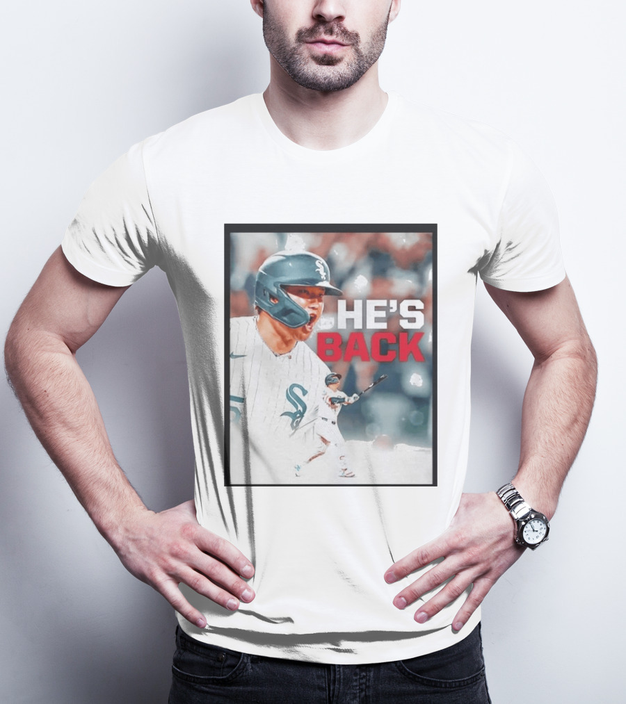 Chicago White Sox Munetaka Murakami He's Back Celebratory Moment T-Shirt