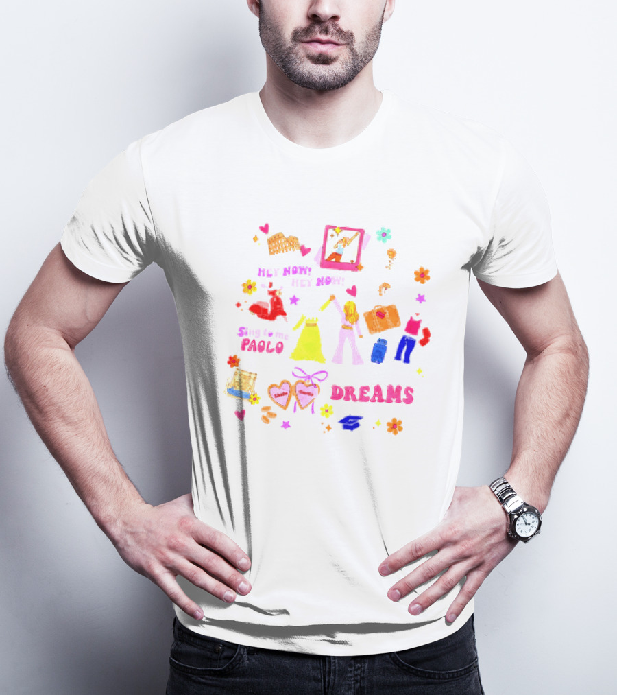 Lizzie McGuire Dreams Are Made Of Hey Now Hey Now Sing To Me Paolo T-Shirt