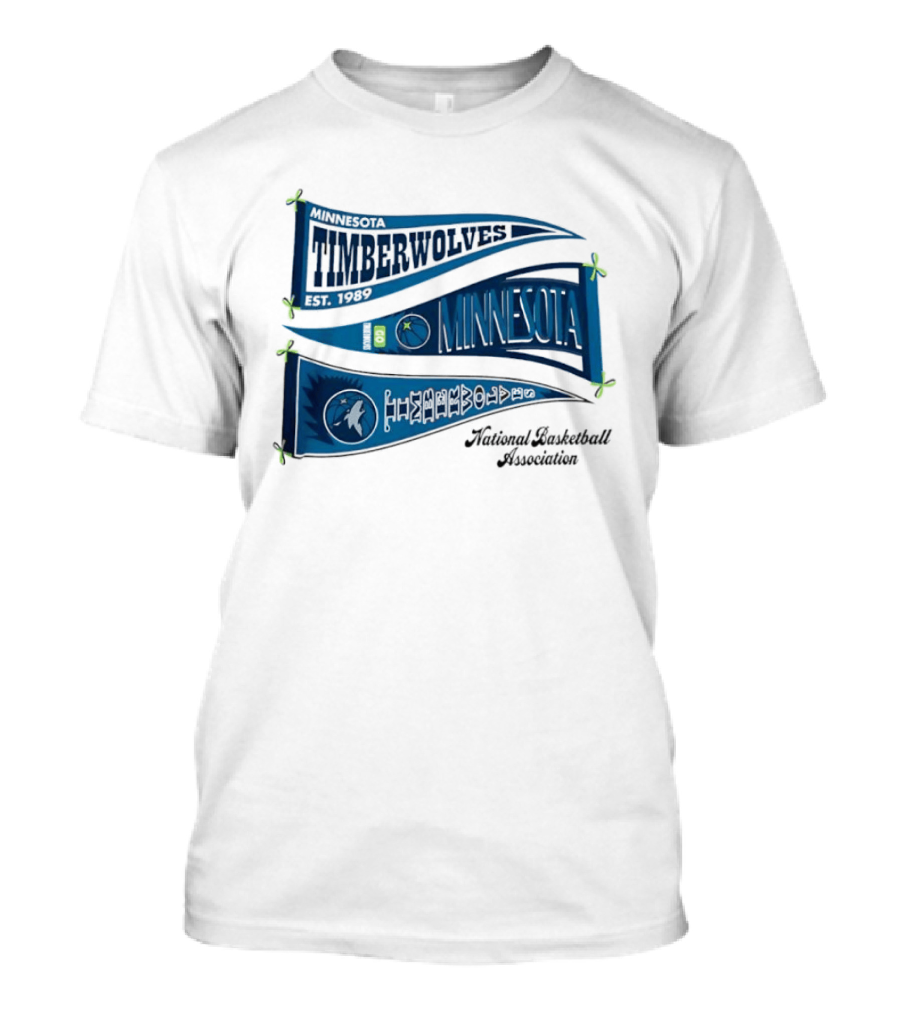Minnesota Timberwolves NBA Pennants T-Shirt