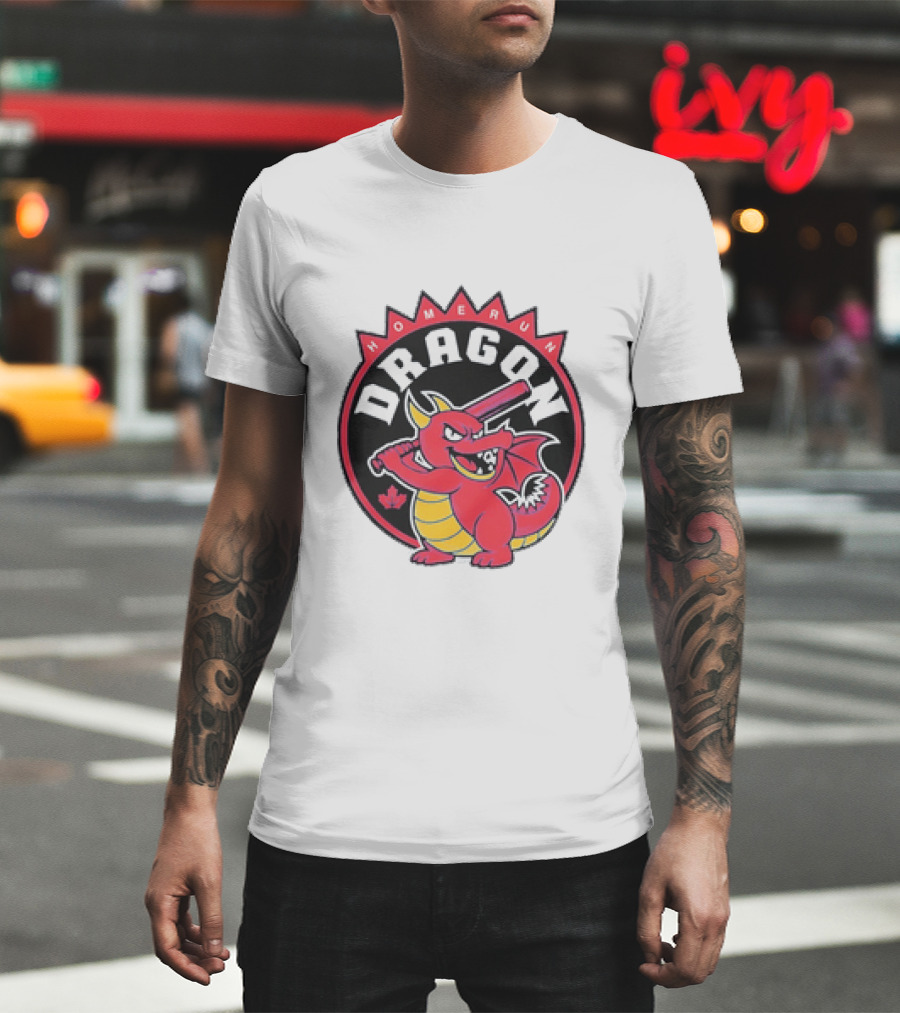 Homerun Dragon Toronto Blue Jays Baseball Canada Leaf T-Shirt