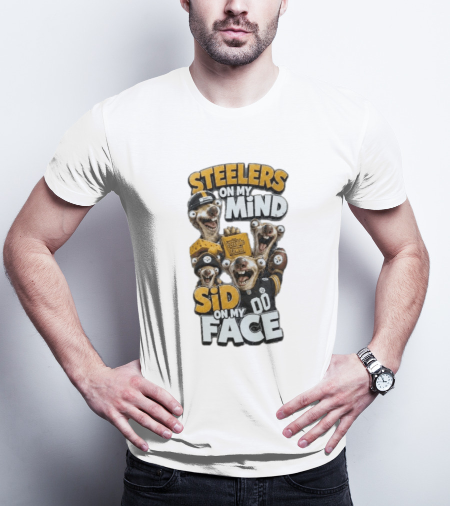 Steelers On My Mind Sid On My Face Terrible Towel Googly Eyes 00 T-Shirt