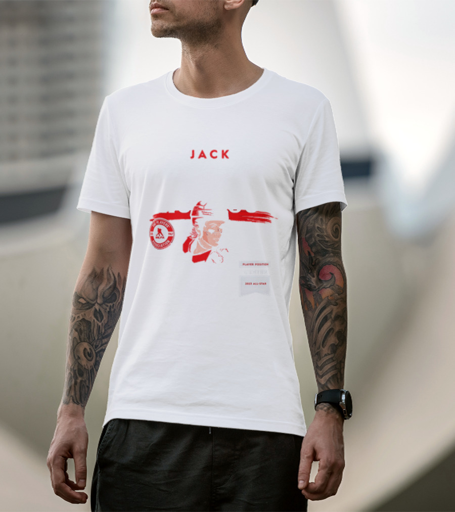 Jack Hughes New Jersey Devils Player 86 NHLPA Spotlight 2023 All Star T-Shirt