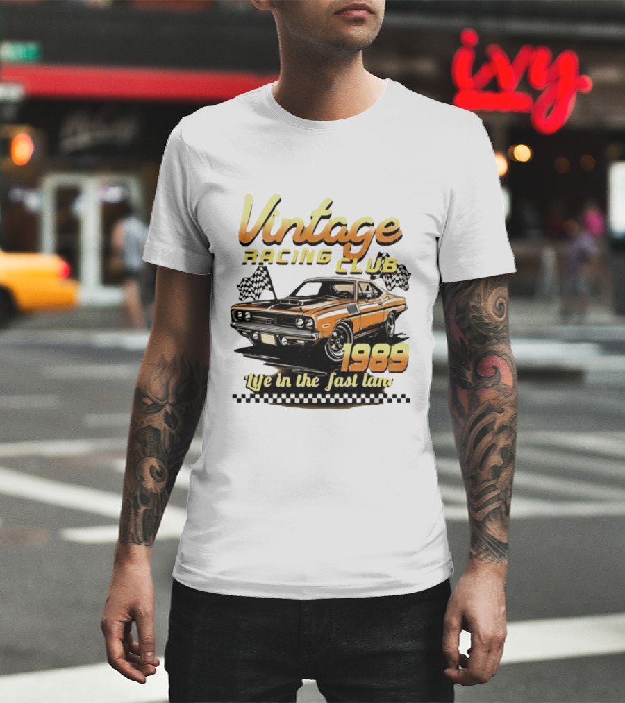 Vintage Racing Club 1989 Life In The Fast Lane T-Shirt