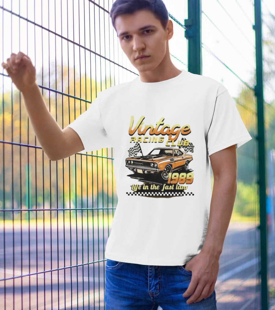 Vintage Racing Club 1989 Life In The Fast Lane T-Shirt