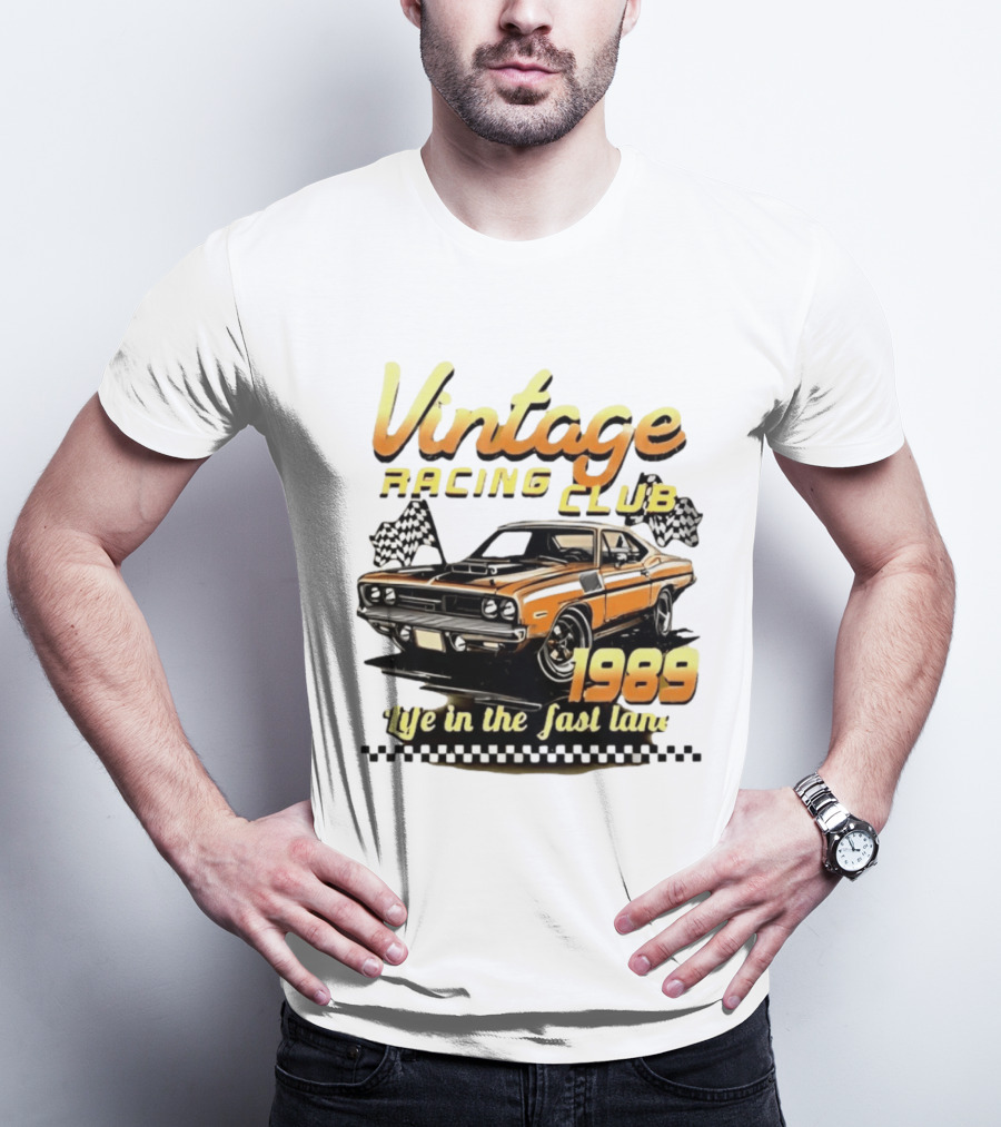 Vintage Racing Club 1989 Life In The Fast Lane T-Shirt