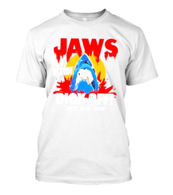 Jaws Bit My Dick Off Amity Island New England Shark Attack T-Shirt