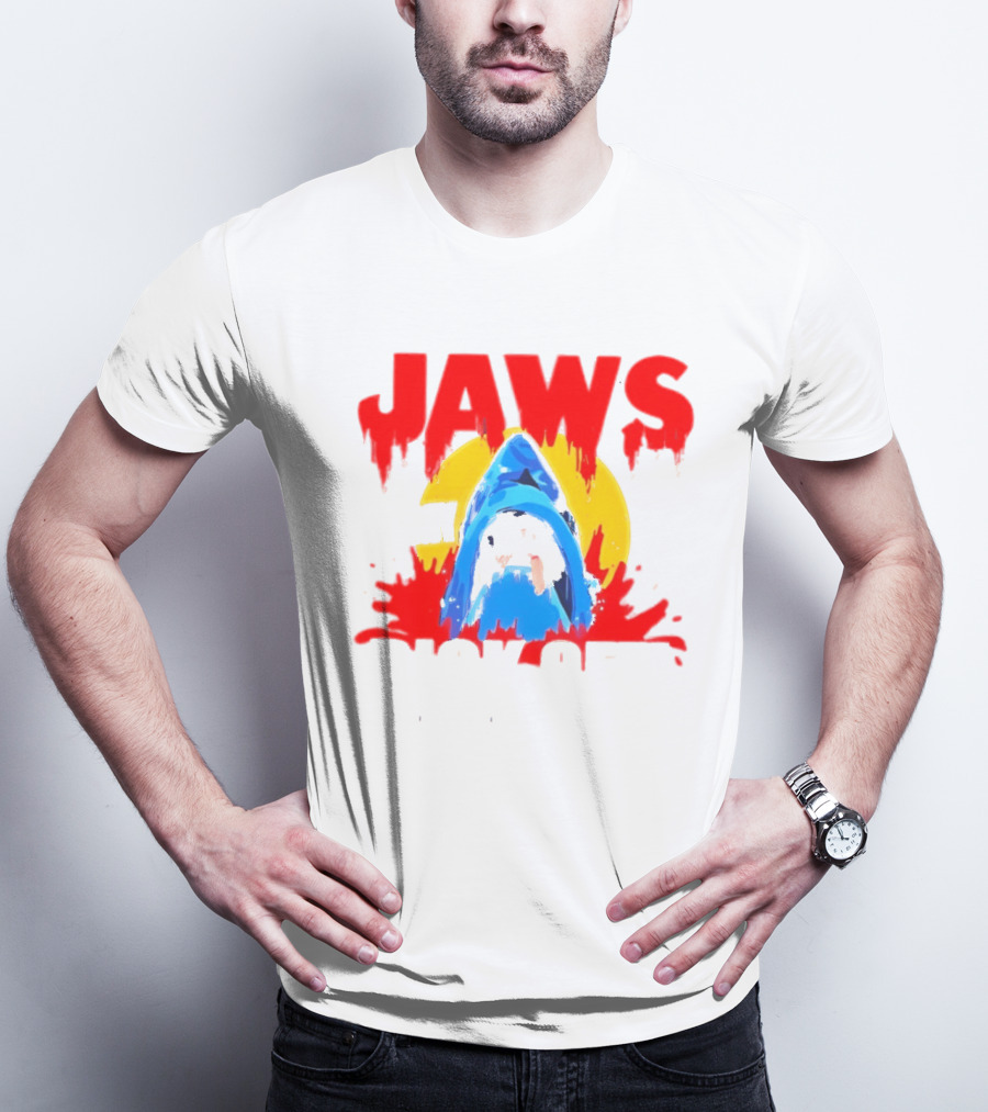 Jaws Bit My Dick Off Amity Island New England Shark Attack T-Shirt