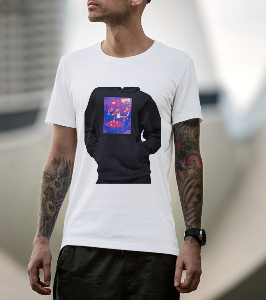 Rafael Nadal Novak Djokovic Roger Federer Tennis Legends The Big Three Iconic Gathering T-Shirt