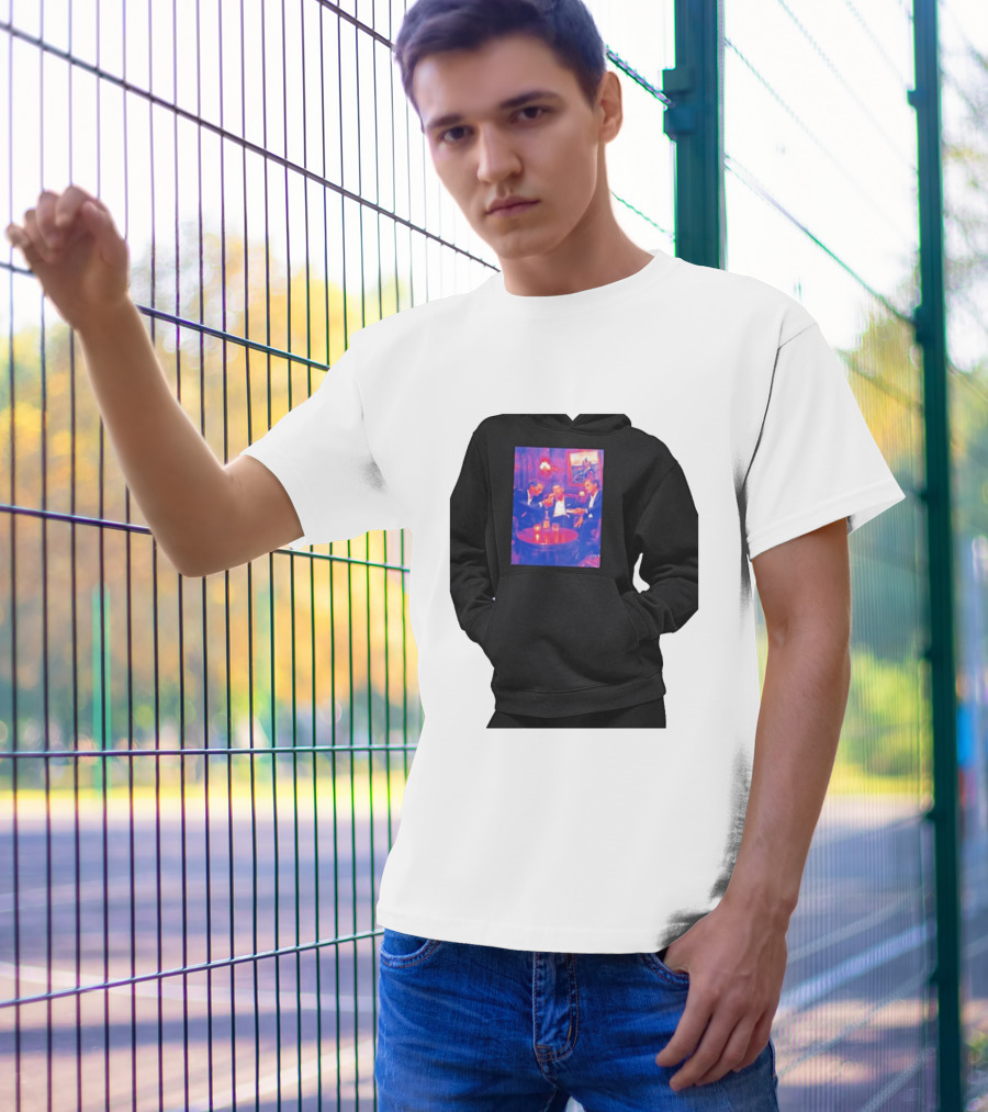 Rafael Nadal Novak Djokovic Roger Federer Tennis Legends The Big Three Iconic Gathering T-Shirt
