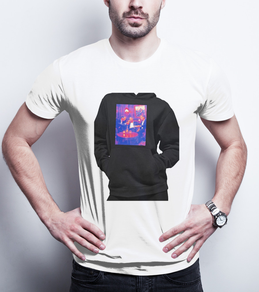 Rafael Nadal Novak Djokovic Roger Federer Tennis Legends The Big Three Iconic Gathering T-Shirt