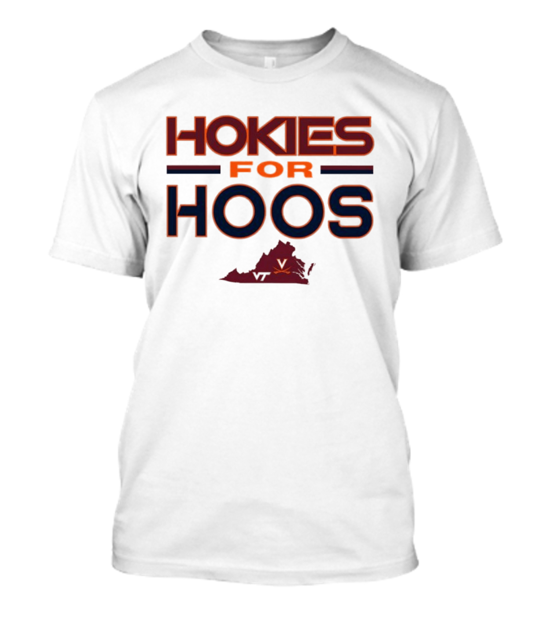 Hokies For Hoos Virginia Tech University Virginia Cavaliers T-Shirt