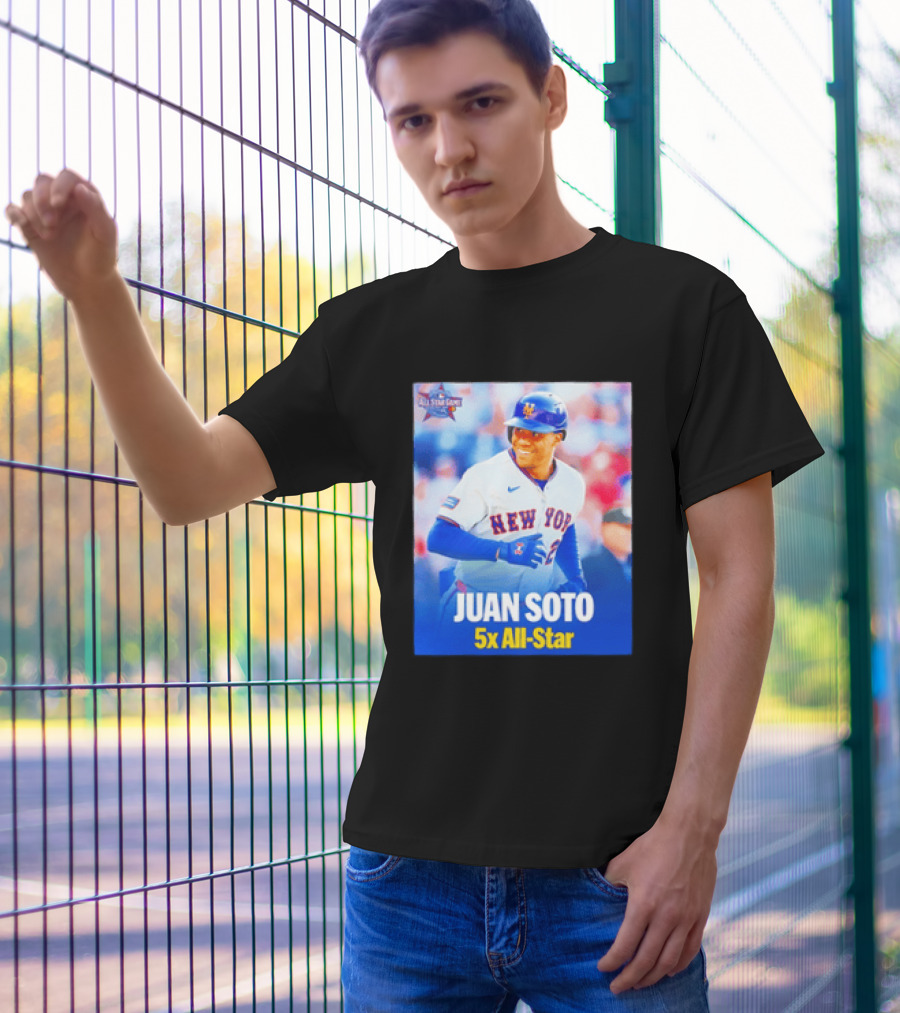 All Star Game 2026 New York Mets Juan Soto 5x All Star T-Shirt
