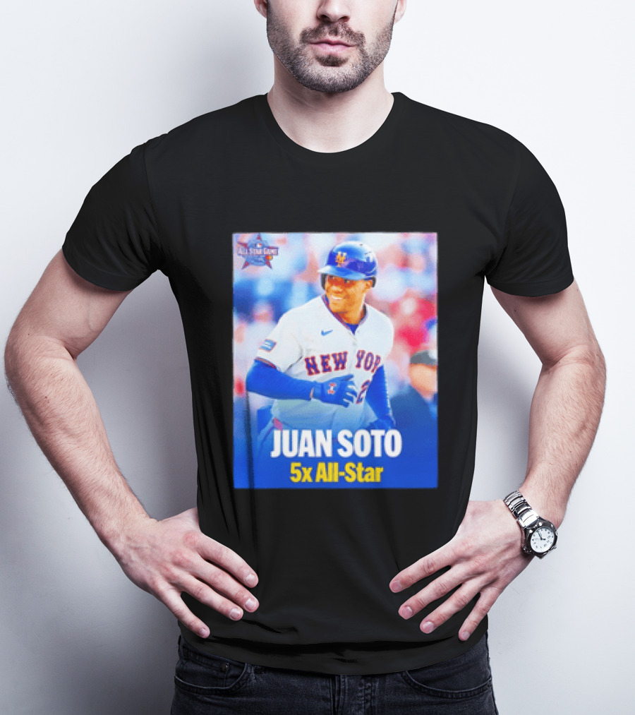 All Star Game 2026 New York Mets Juan Soto 5x All Star T-Shirt