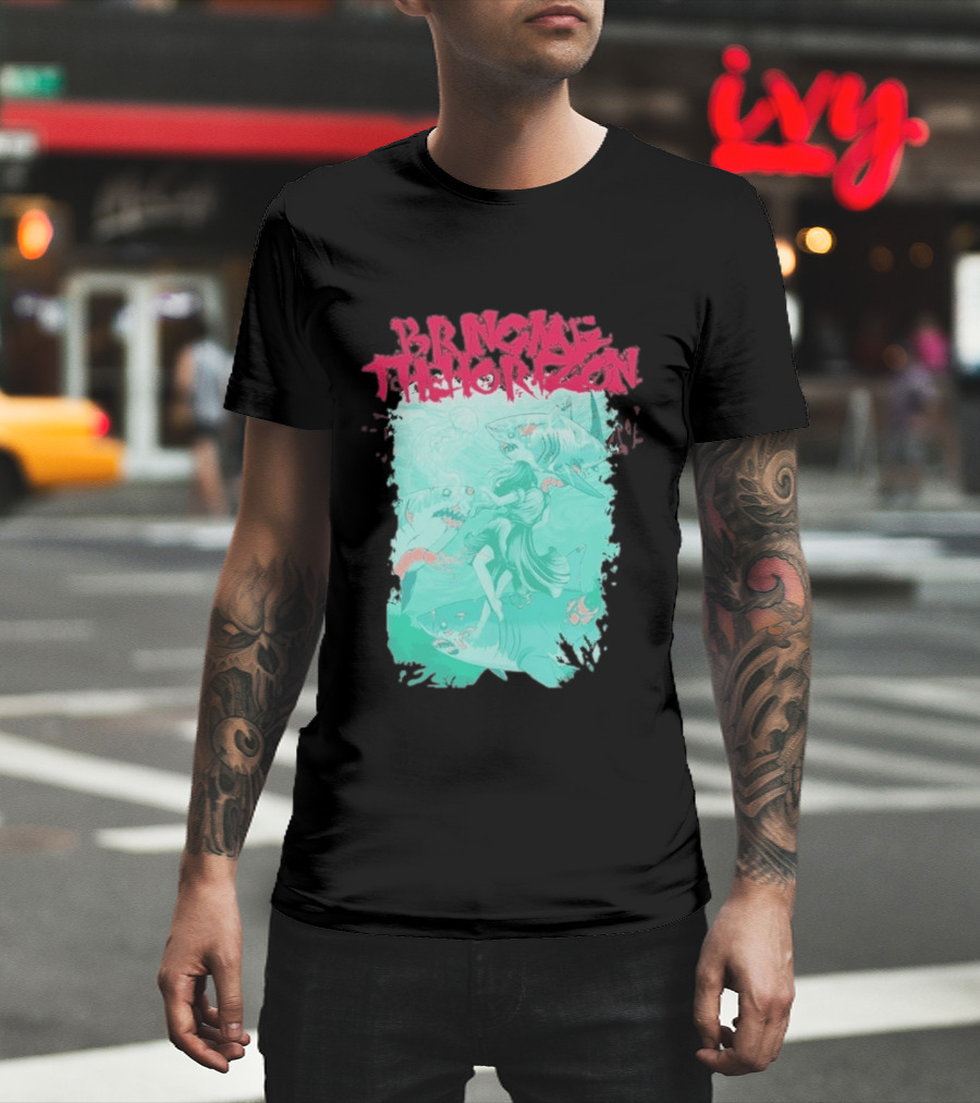 Bring Me The Horizon Shark Attack Artwork 2026 T-Shirt
