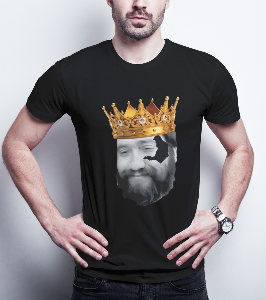 King Santori Cincinnati Bengals Crowned Beard Patch T-Shirt