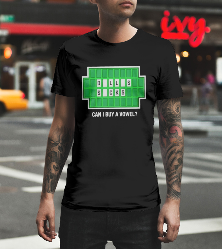 Dalls Scks Can I Buy A Vowel Game Show T-Shirt