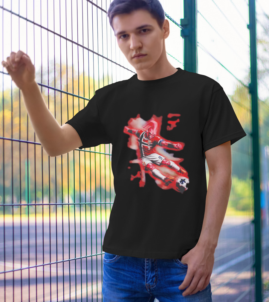 Erling Haaland Majin Buu Norway Football 9 Soccer Fusion T-Shirt