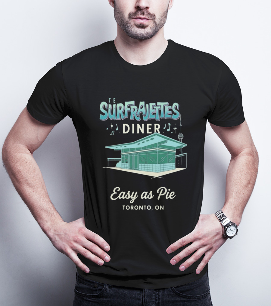 The Surfrajettes Diner Easy As Pie Toronto ON T-Shirt