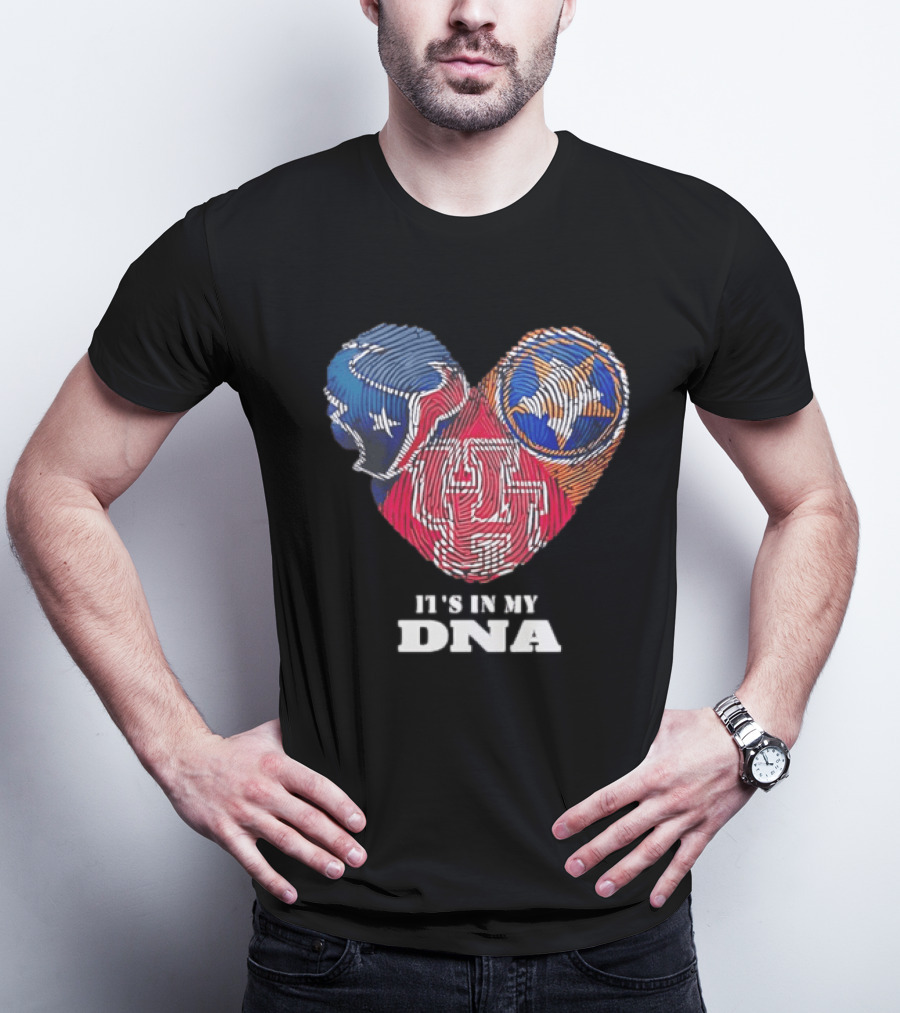 Houston Texans Tennessee Titans It's In My DNA Football Fan T-Shirt
