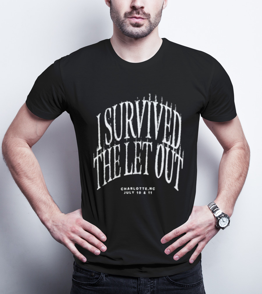 I Survived The Let Out Charlotte NC July 10 11 Concert Event J Cole T-Shirt