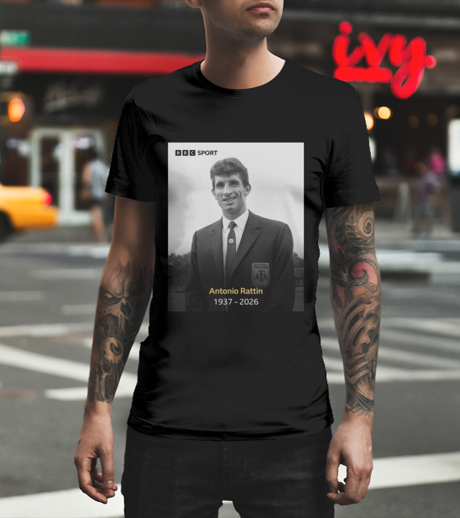 BBC Sport Antonio Rattín 1937 2026 Argentina AFA T-Shirt