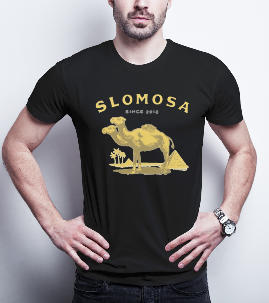 Slomosa Cigarette Since 2018 Camel And Pyramid Desert T-Shirt