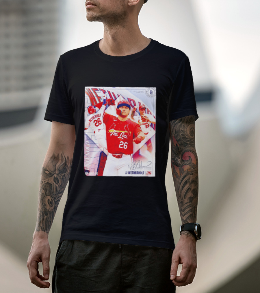 St. Louis Cardinals JJ Wetherholt 26 MLB Fan Memorabilia T-Shirt