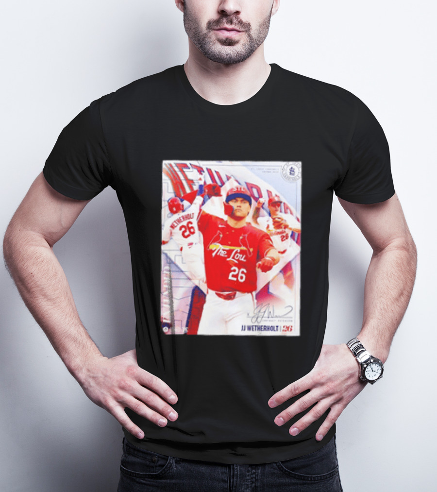 St. Louis Cardinals JJ Wetherholt 26 MLB Fan Memorabilia T-Shirt