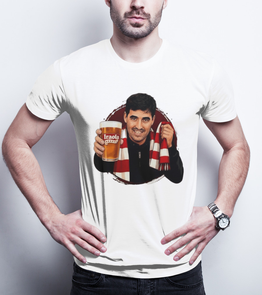 Andoni Iraola Athletic Club Bilbao Beer Glass Scarf Fan T-Shirt