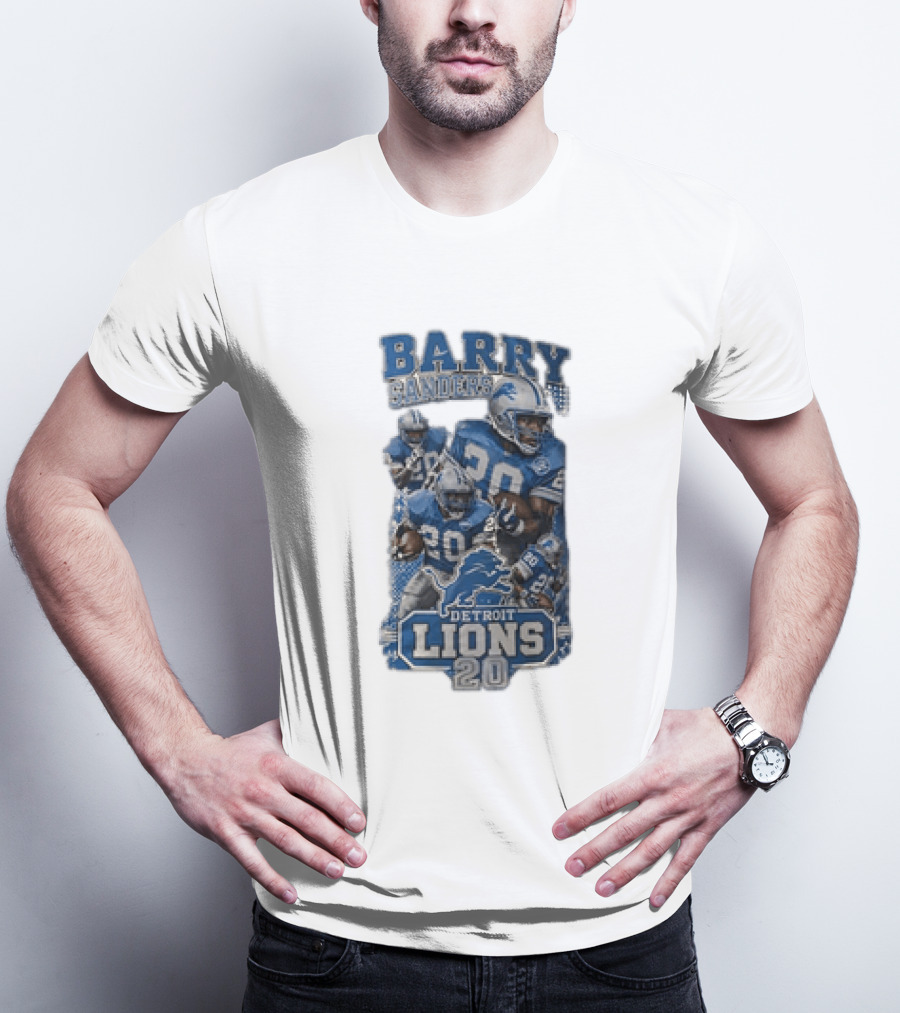 Barry Sanders Detroit Lions 20 NFL Football Legend T-Shirt
