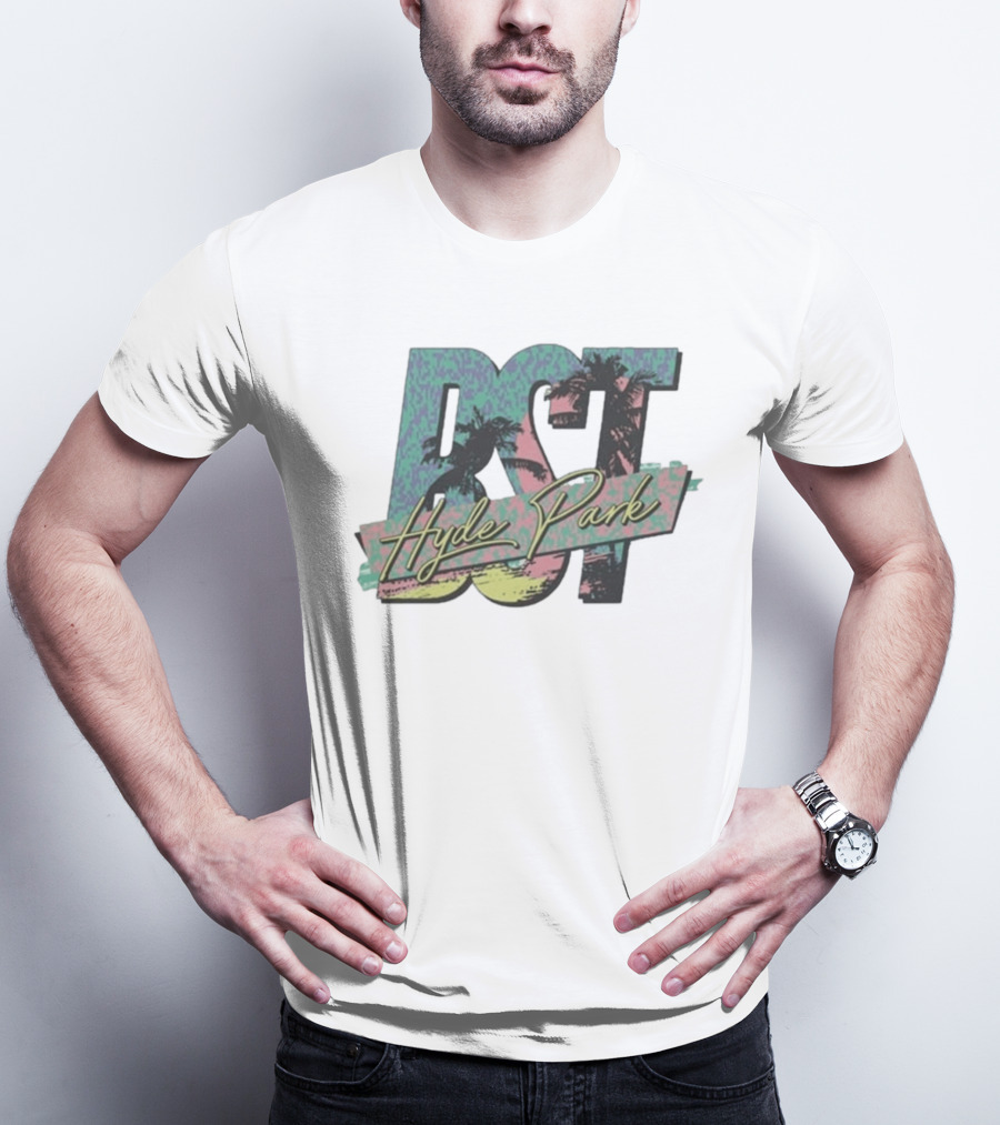 BST Hyde Park 10th July 2026 Pitbull Event Tropical Palms T-Shirt