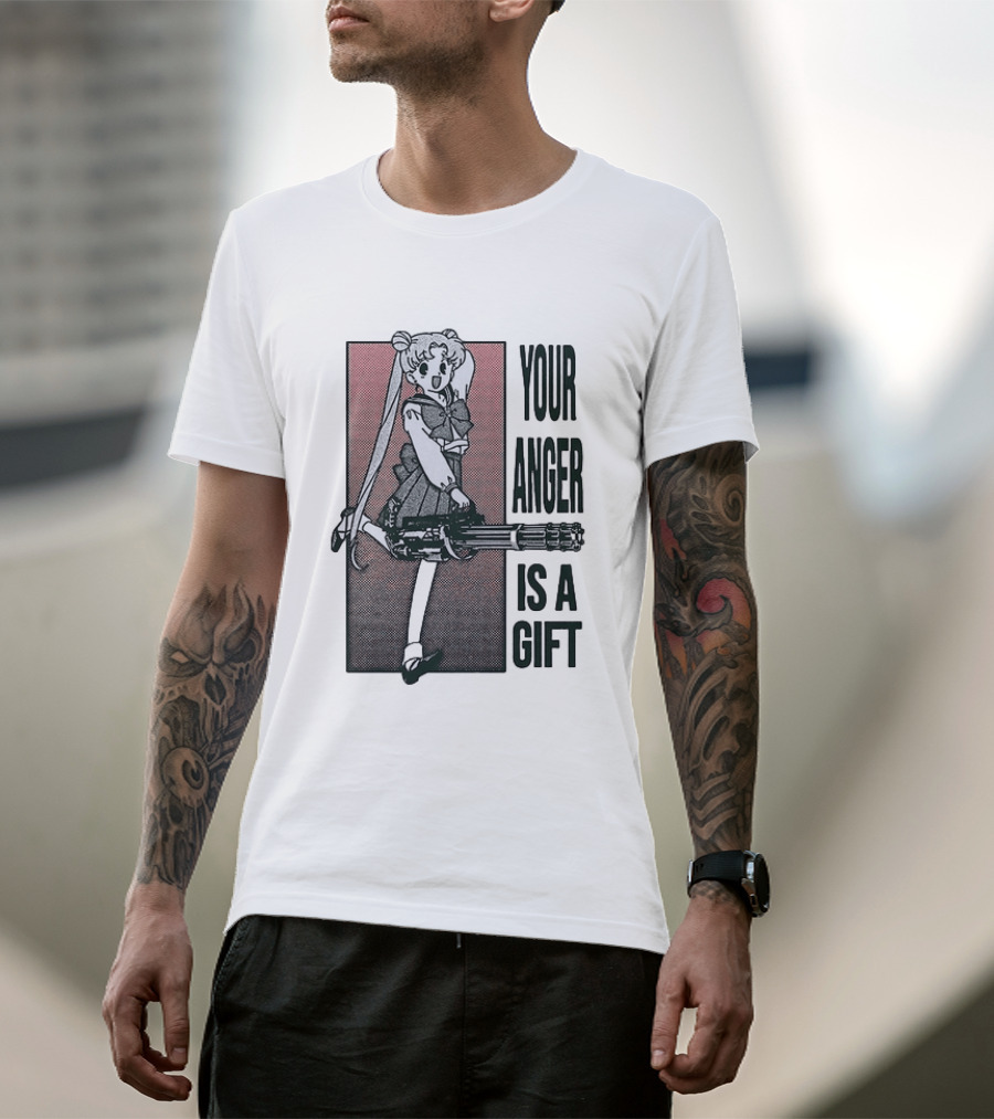 Sailor Moon Your Anger Is A Gift Rage Against The Machine Anime T-Shirt