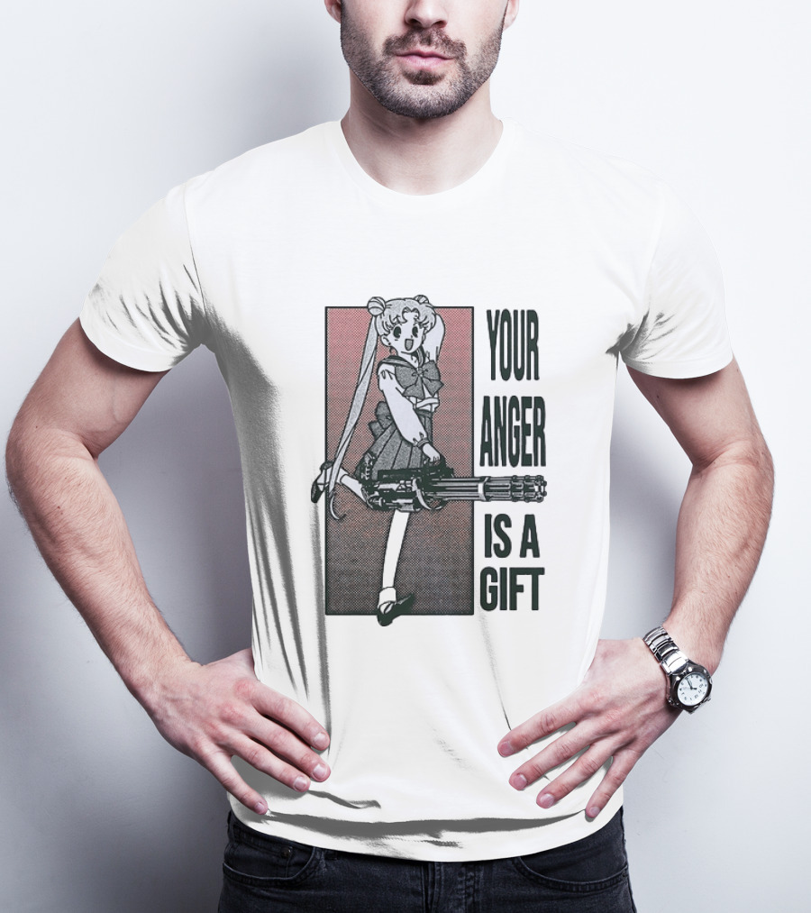 Sailor Moon Your Anger Is A Gift Rage Against The Machine Anime T-Shirt