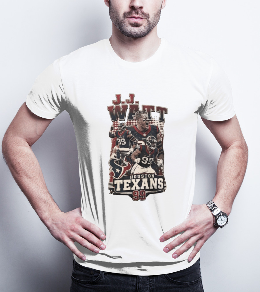 J.J. Watt Houston Texans 99 NFL Football Player T-Shirt