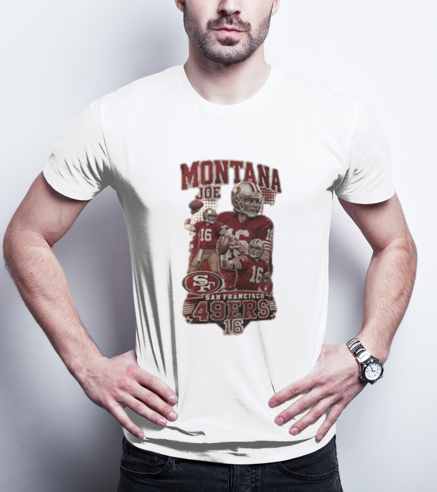 San Francisco 49ers Montana Joe 16 Football Player T-Shirt