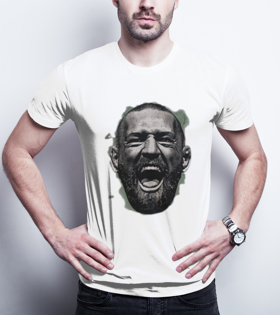 UFC Fighter Yelling Conor McGregor Fight Champion Face T-Shirt