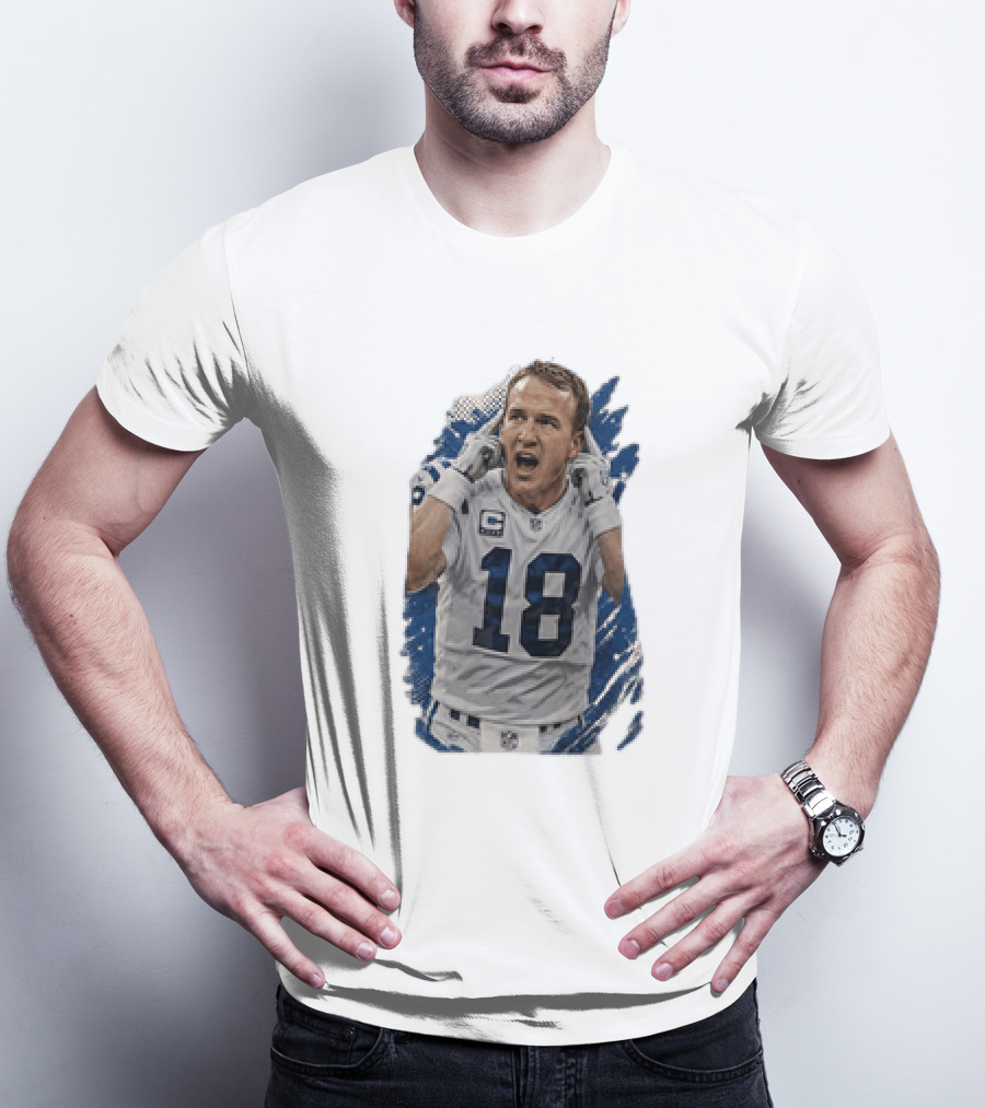 Peyton Manning Indianapolis Colts 18 Football Player NFL Legend T-Shirt