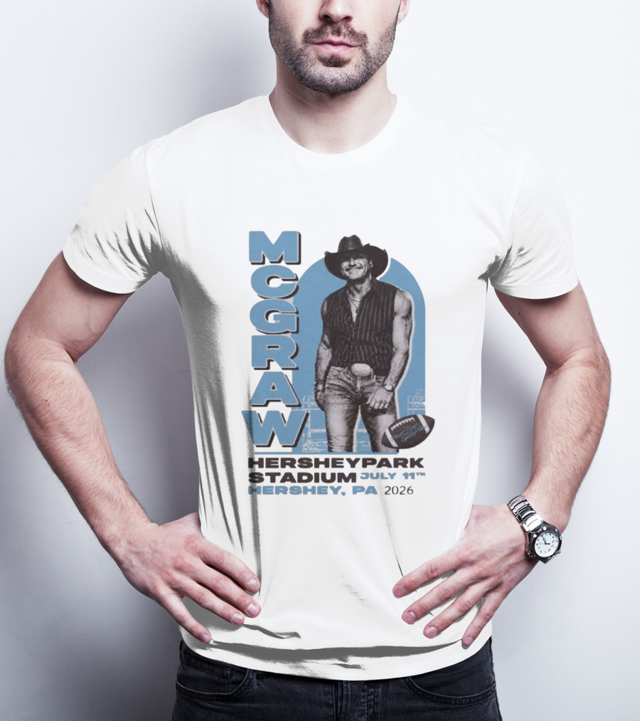 MCGRAW Hersheypark Stadium July 11th Hershey PA 2026 Football T-Shirt