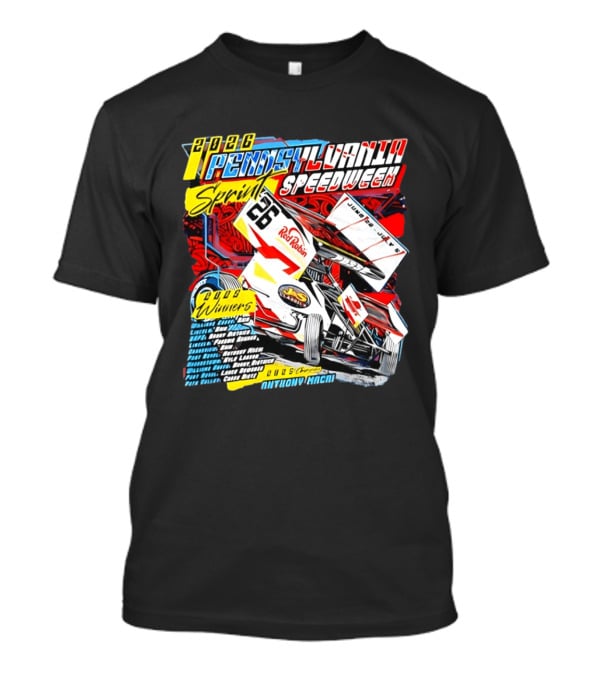 2026 Pennsylvania Speedweek Sprint Race Winners June Kyle Larson Racing Red Robin T-Shirt