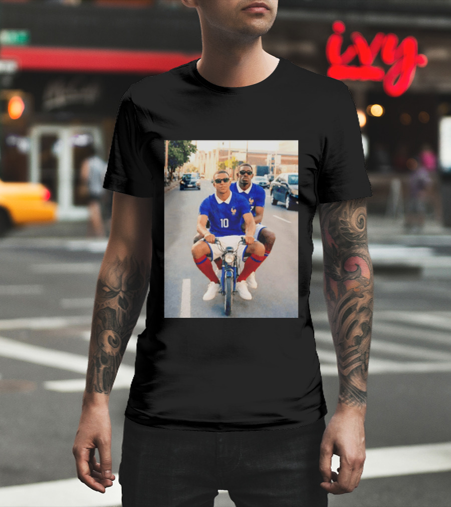 Kylian Mbappé Ousmane Dembélé France Team Jersey T-Shirt