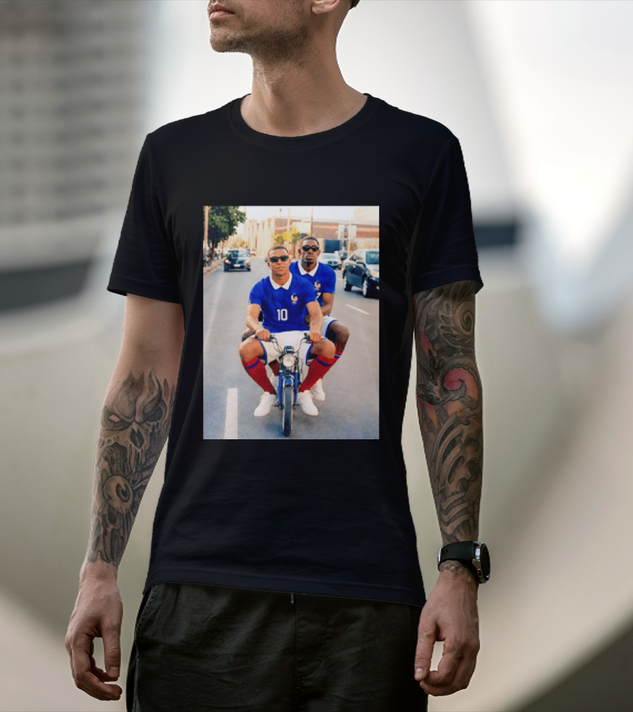 Kylian Mbappé Ousmane Dembélé France Team Jersey T-Shirt