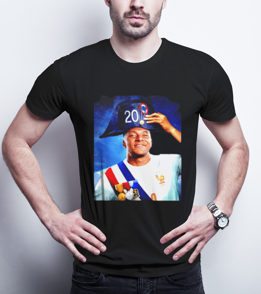 Kylian Mbappé France National Team 2026 Captain No 20 Napoleon Hat T-Shirt