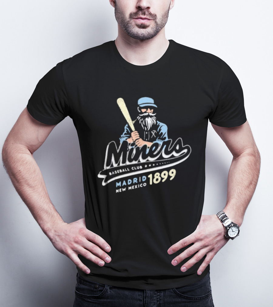 Miners Baseball Club Madrid New Mexico 1899 T-Shirt