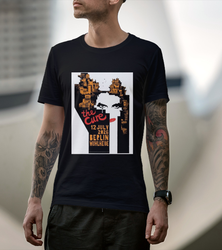The Cure 12 July 2026 Berlin Wuhlheide Event Limited Edition T-Shirt