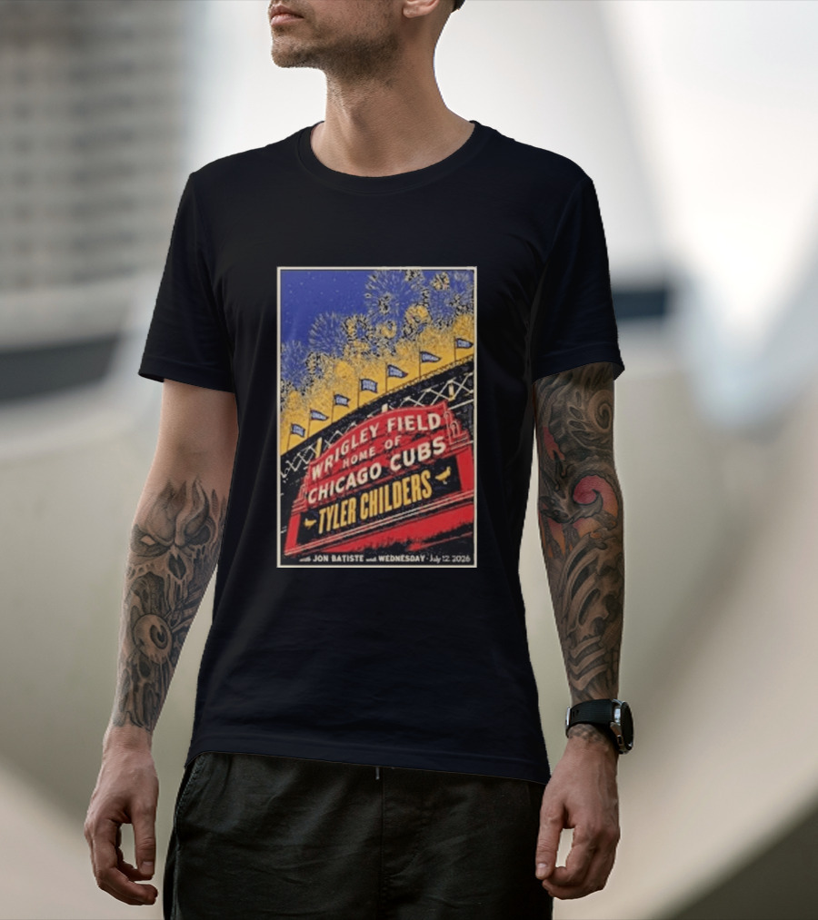 Tyler Childers Wrigley Field Home Of Chicago Cubs Event July 12 2026 T-Shirt