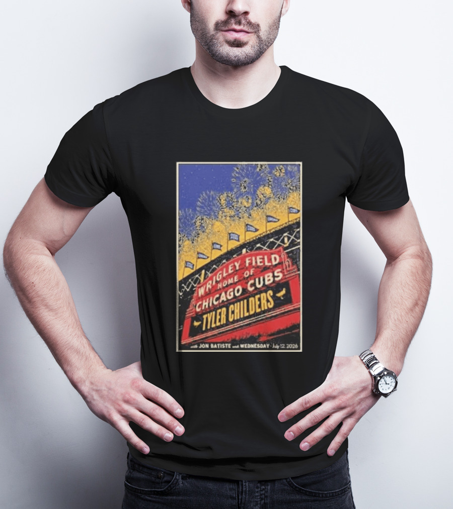 Tyler Childers Wrigley Field Home Of Chicago Cubs Event July 12 2026 T-Shirt