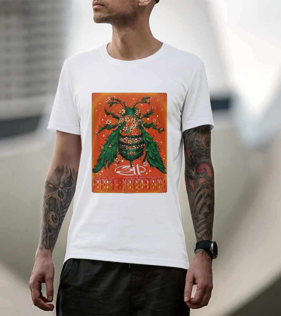 311 Chicago Illinois 2026 Huntington Bank Pavilion July 12 Floral Insect T-Shirt
