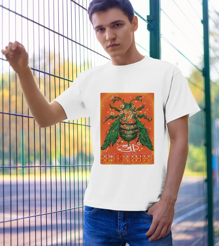 311 Chicago Illinois 2026 Huntington Bank Pavilion July 12 Floral Insect T-Shirt